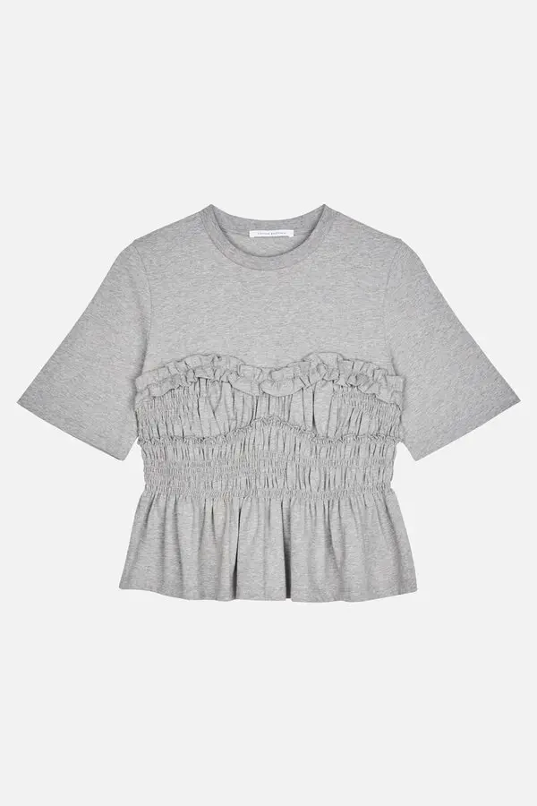Cecilie Bahnsen Vilde Jersey T-shirt - Grey