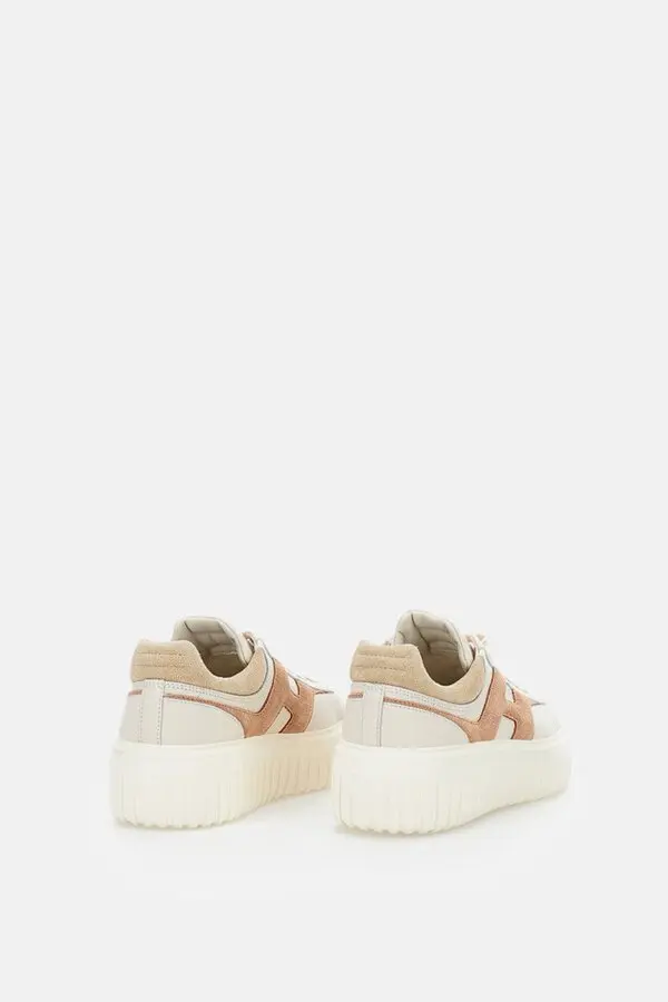 Hogan H-stripes Laced H Split Sneakers - Beige