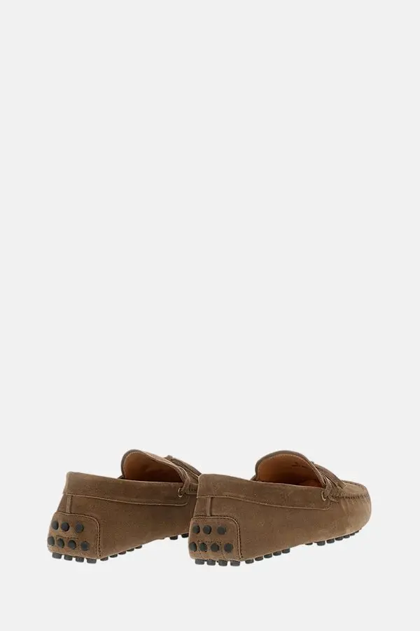 TOD'S Rubber-soled Loafer - Brown