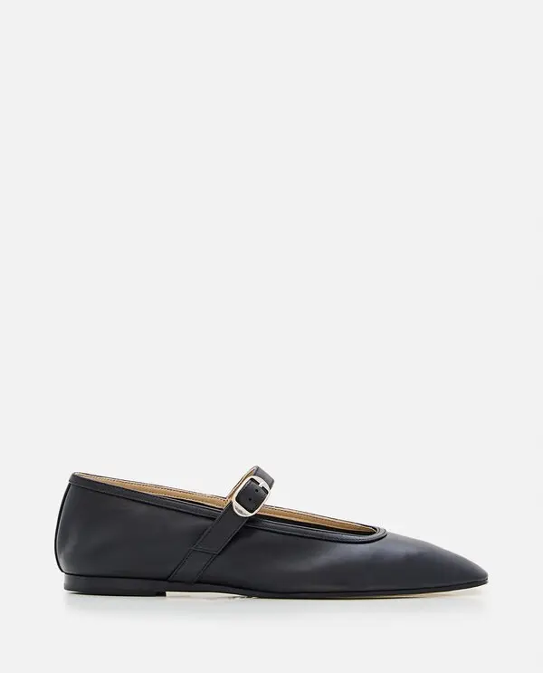 Le Monde Beryl Stella Leather Ballet Flats - Black