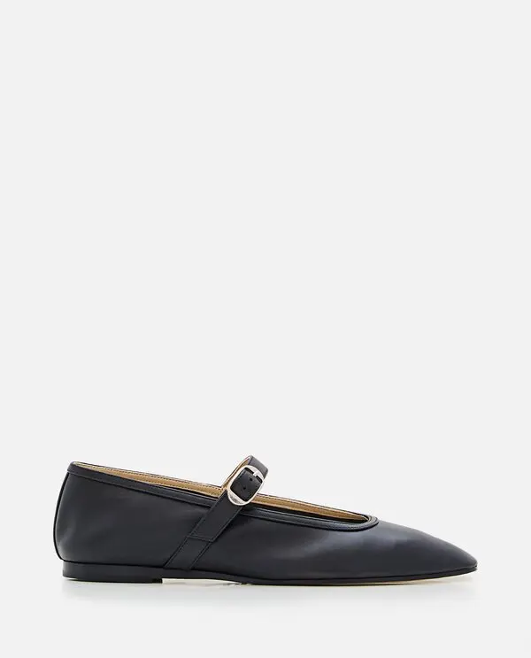 Le Monde Beryl Stella Leather Ballet Flats - Black