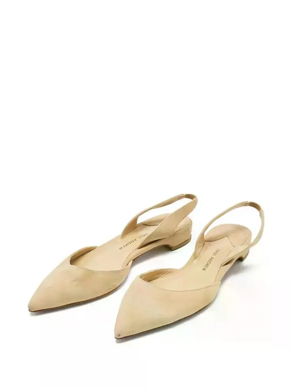 PAUL ANDREW Rhea Suede Slingback Ballet Flat