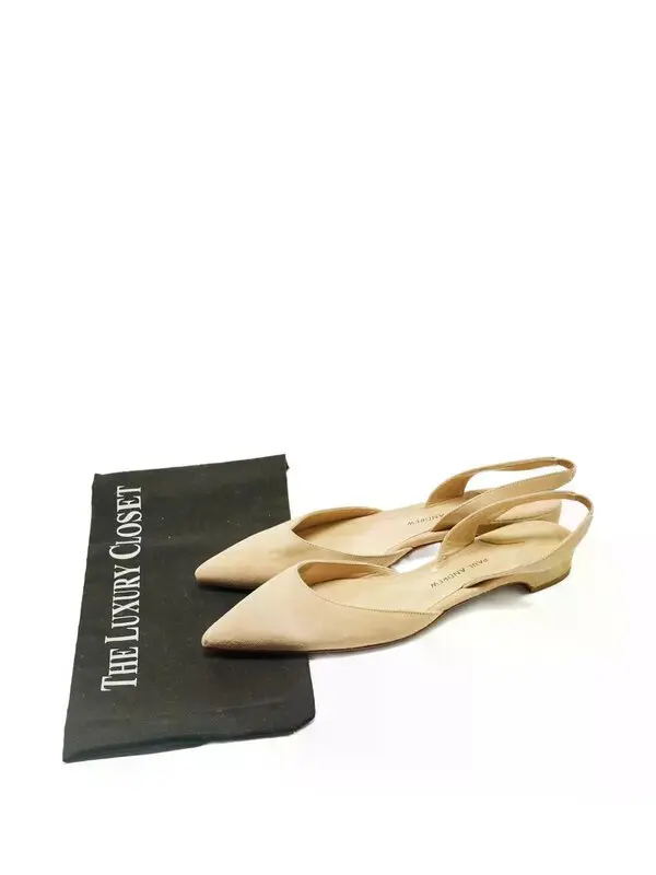 PAUL ANDREW Rhea Suede Slingback Ballet Flat