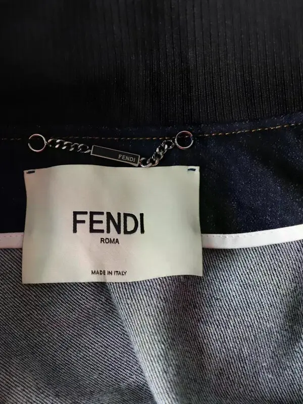 Fendi Denim Bomber Jacket