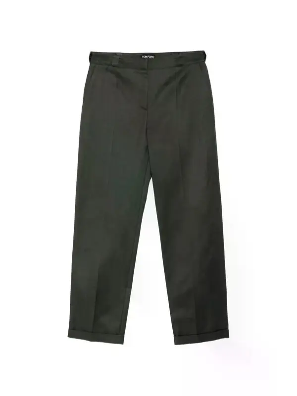 TOM FORD Pleated Folded-hem Trousers