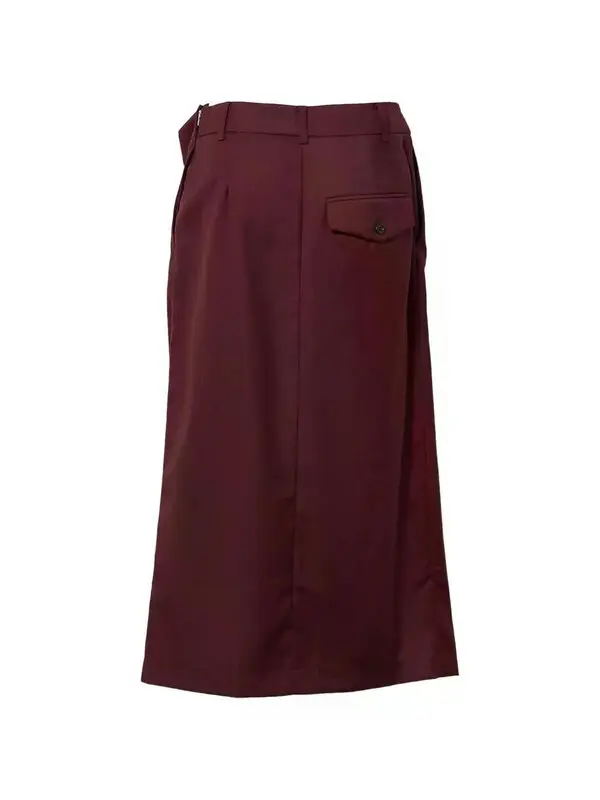 PUSHBUTTON Pocket A-line Midi Skirt