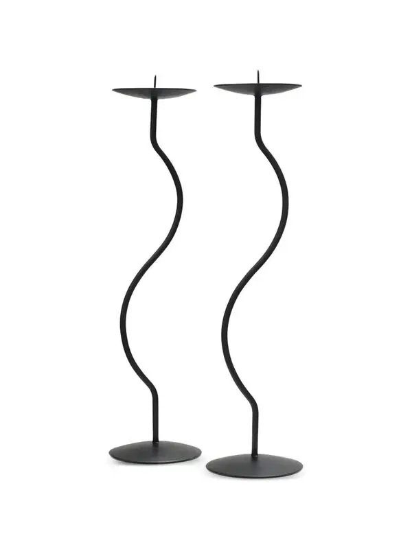 FOURTH STREET Dancing Duo Candlesticks Holder - Black