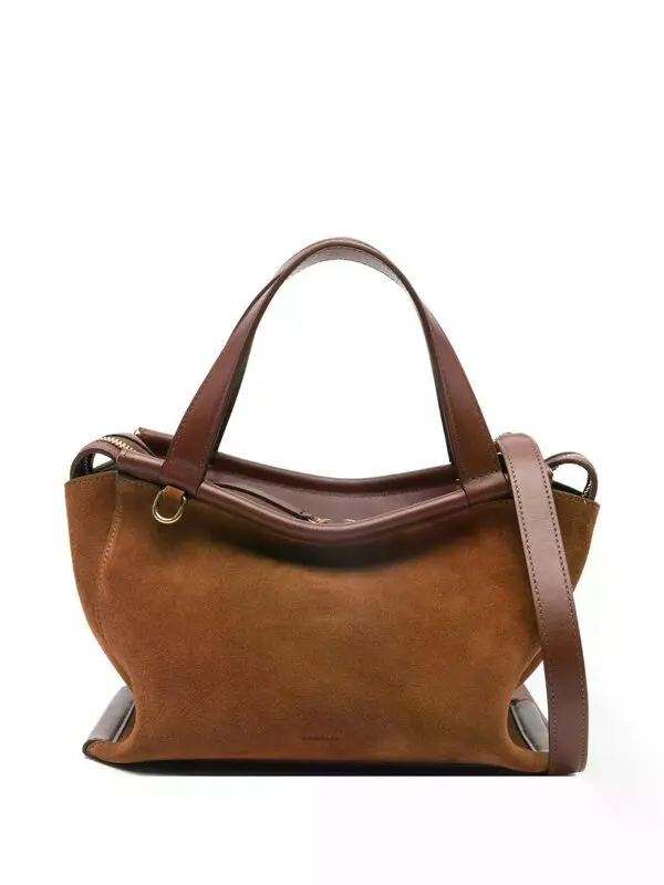 WANDLER Ida Suede Tote Bag - Brown