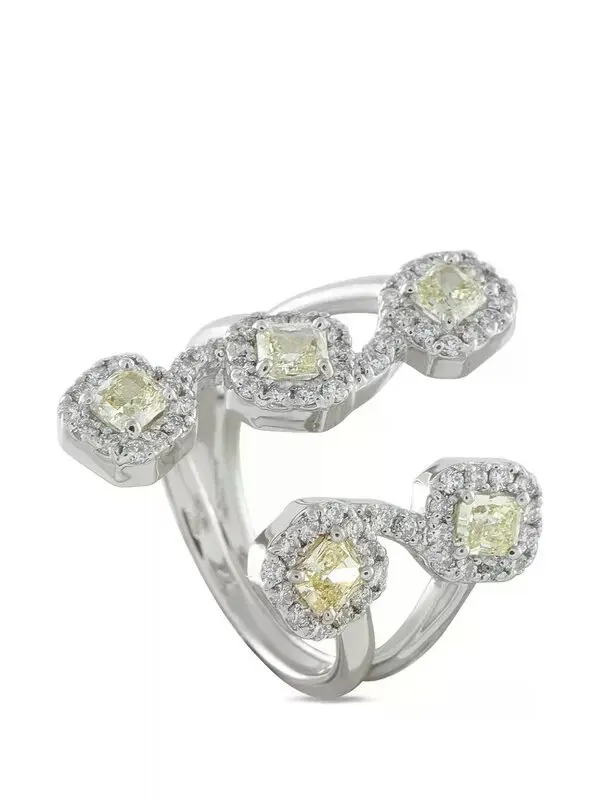 LB EXCLUSIVE Yellow Diamond Open Ring - Silver