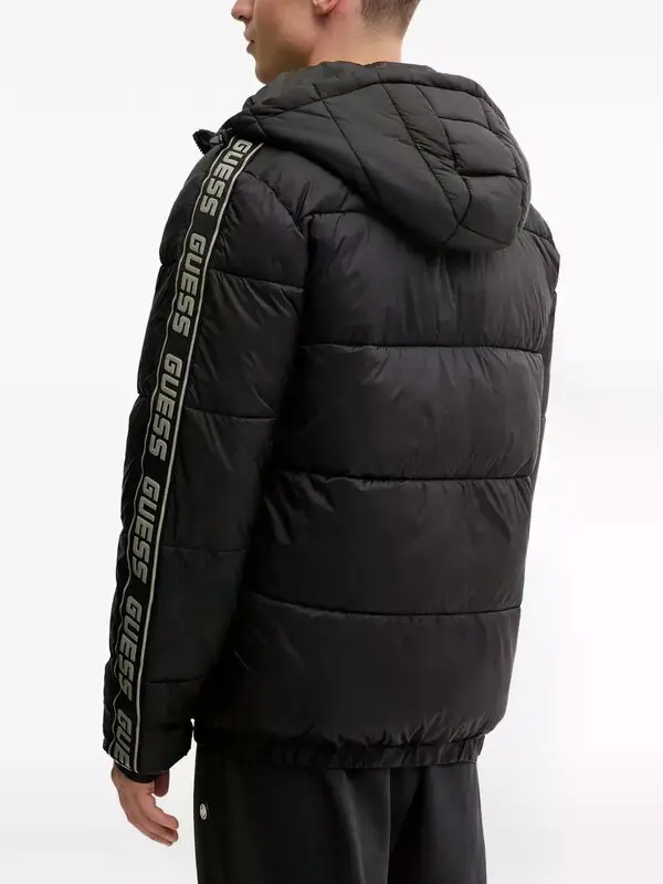 Guess Hooded Logo-stripe Jacket