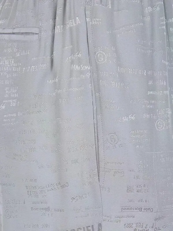 MAISON MARGIELA Buttoned Patterned Straight Trousers