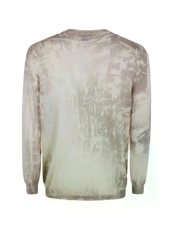 Avant Toi Patterned Sweater - Neutrals