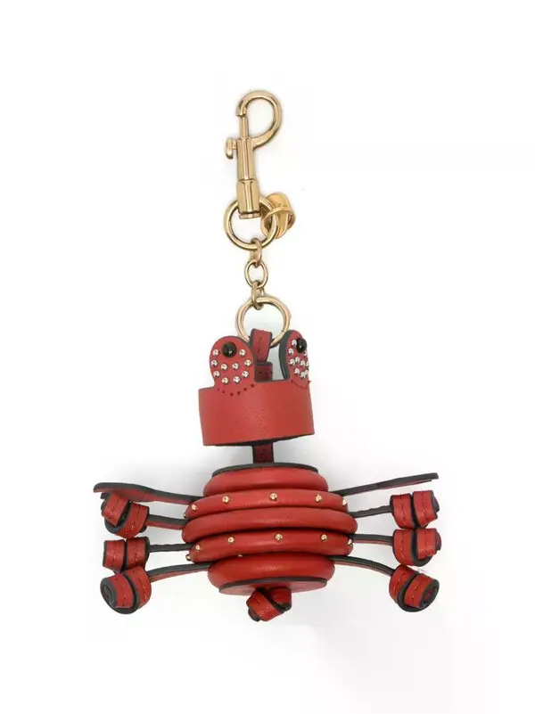 ANYA HINDMARCH Crab Charm Keyring - Red