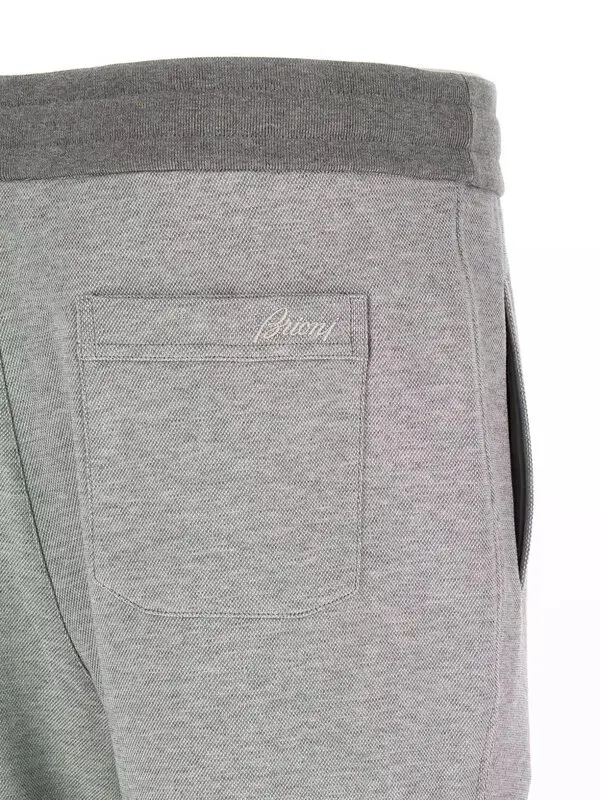 Brioni Drawstring-elastic Track Pants - Grey