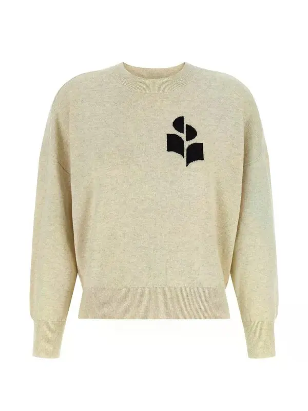 MARANT ETOILE Marisans Logo-intarsia Crew-neck Sweater - Grey