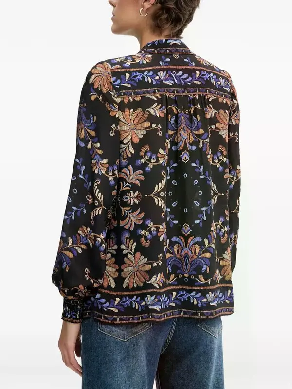 Hale Bob Avalynn Floral Print Blouse