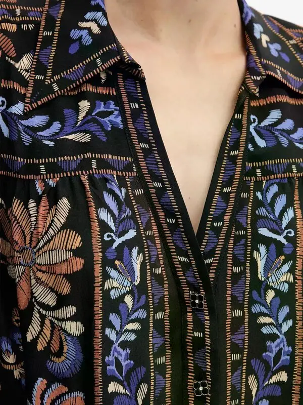 Hale Bob Avalynn Floral Print Blouse