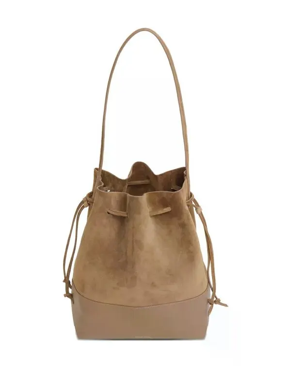 MANSUR GAVRIEL Cabas Drawstring Bucket Bag - Brown