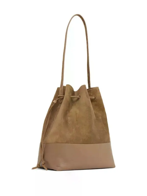 MANSUR GAVRIEL Cabas Drawstring Bucket Bag - Brown
