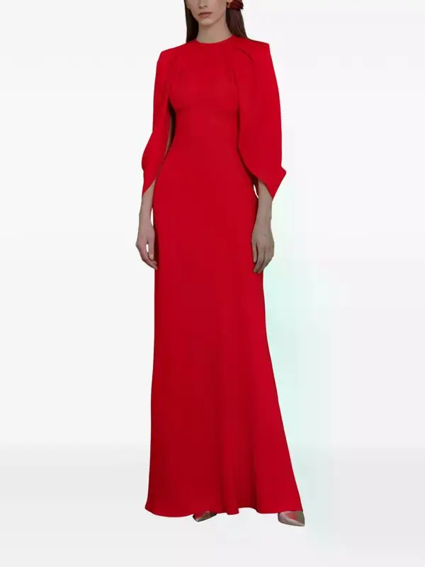 GEMY MAALOUF Maxi Dress With Cape Detail