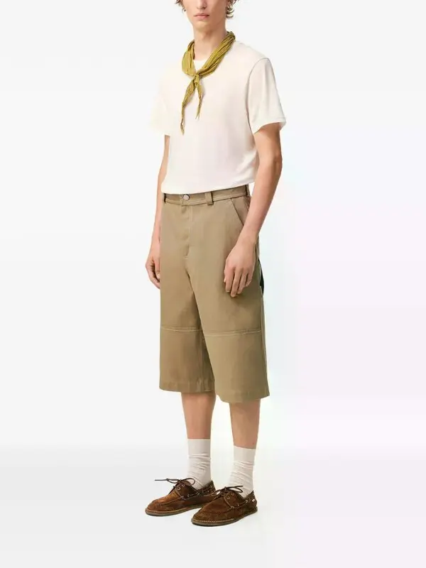 AMI Paris Cotton Worker Bermuda Shorts