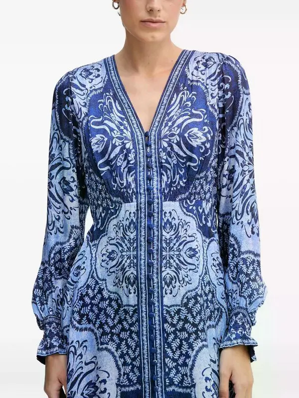 Hale Bob Noor Printed Midi Dress