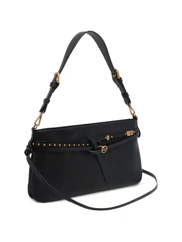 Pinko Medium Studded-belt Shoulder Bag - Black