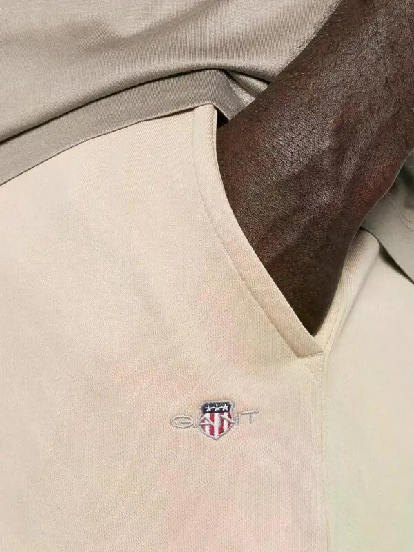 Gant Shield Drawstring-fastening Track Pants - Neutrals