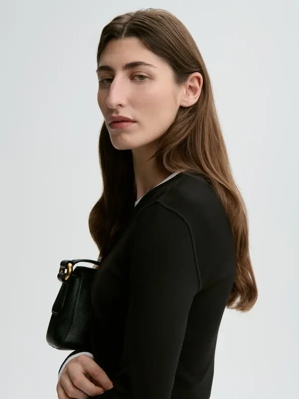 BY MALENE BIRGER Brita Long-sleeved Organic Cotton T-shirt - Black