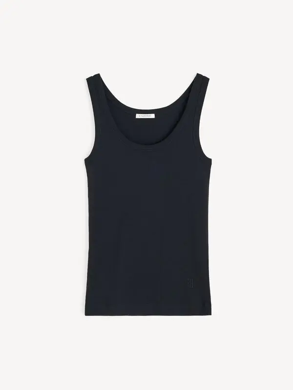 BY MALENE BIRGER Dali Organic Cotton Tank Top - Black