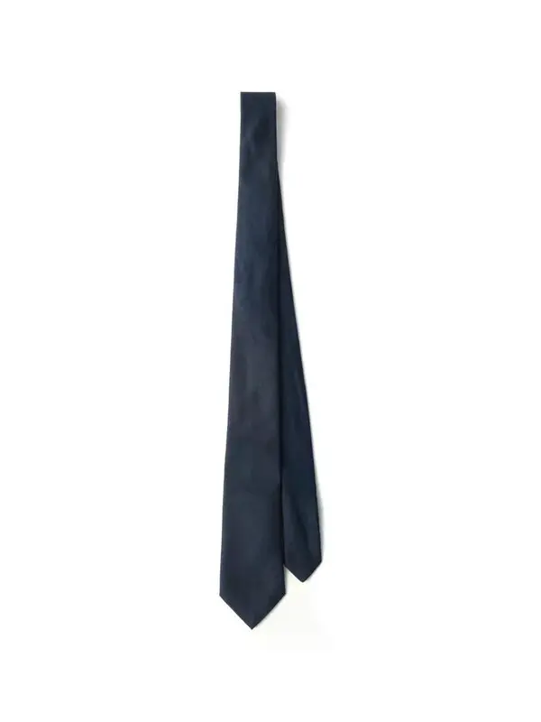 Prada Pointed-tip Neck Tie - Blue