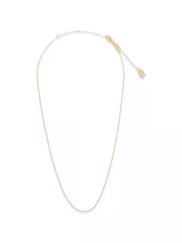 Dolce & Gabbana Logo Charm Chain Necklace - Gold
