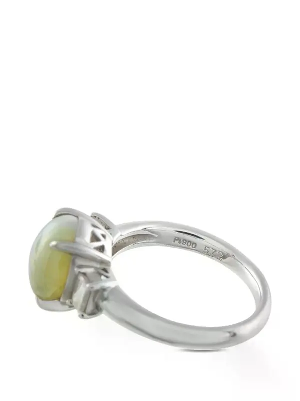 LB EXCLUSIVE Diamond And Cats Eye Ring