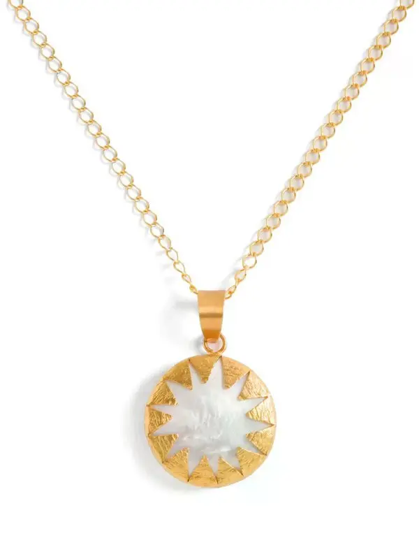 FREYA ROSE Warrioress Medallion Pendant Necklace - Gold