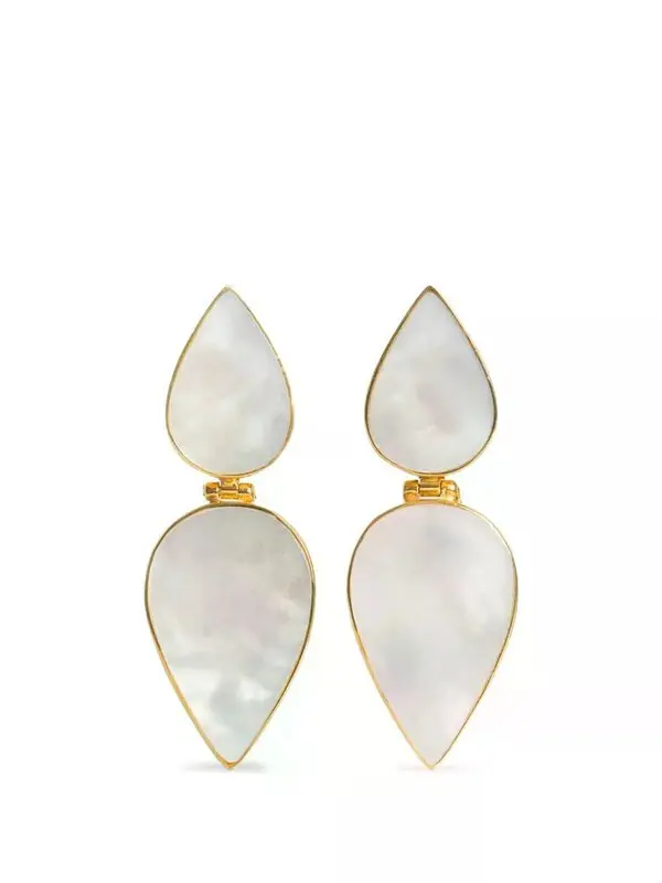 FREYA ROSE Mother Of Pearl Drop Earrings - Gold