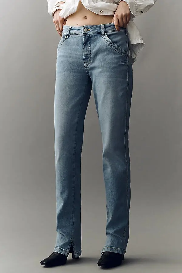 PILCRO Dylan Mid-rise Straight Leg Jeans