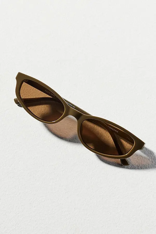 Anthropologie Slim Sporty Sunglasses - Taupe