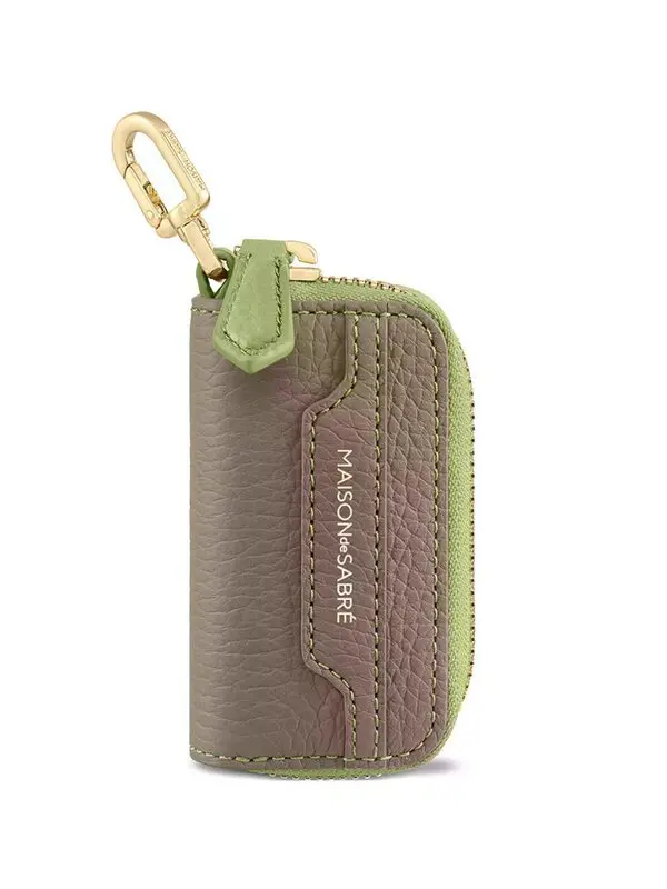 MAISON DE SABRE Zipped Charm Key Case - Green