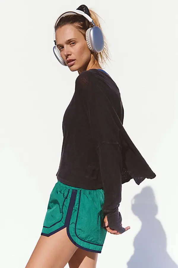Free People Solani Cotton-linen Layer - Black