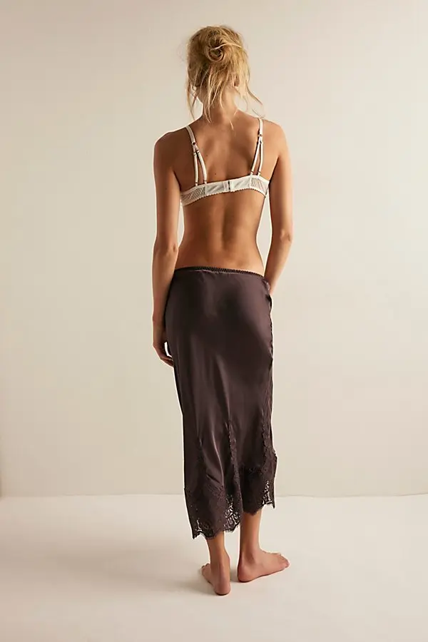 Free People Sweet Escape Midi Slip Skirt