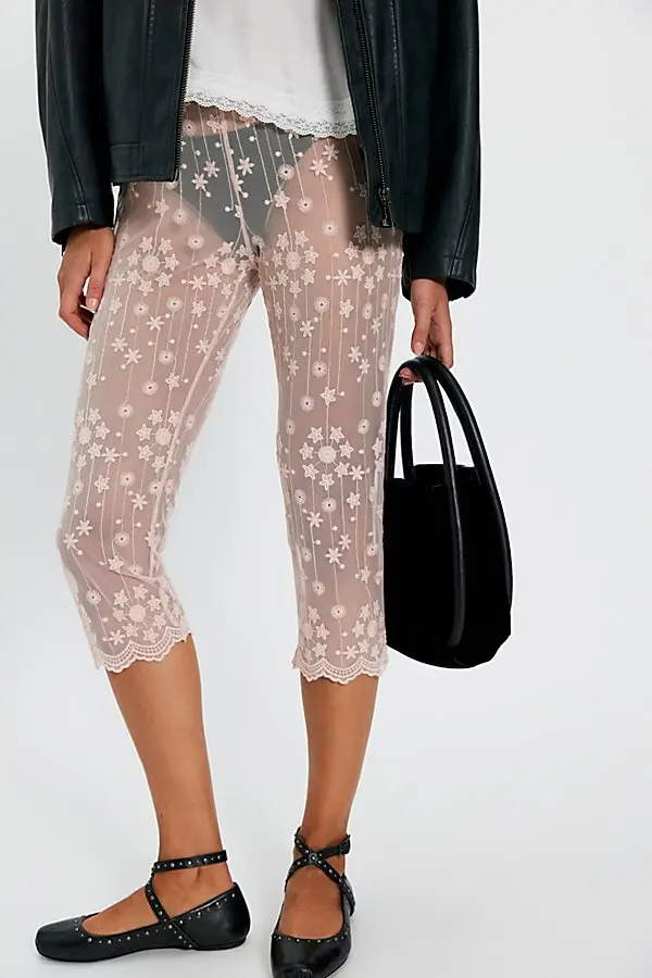 Only Hearts Lucky Star Capri Tights - Rose