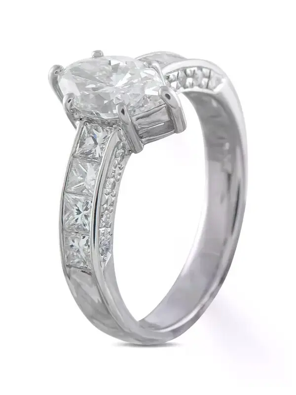 LB EXCLUSIVE Marquise Diamond Platinum Ring