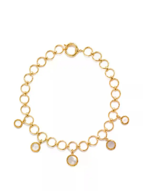 FREYA ROSE Forged Circular Necklace - Gold