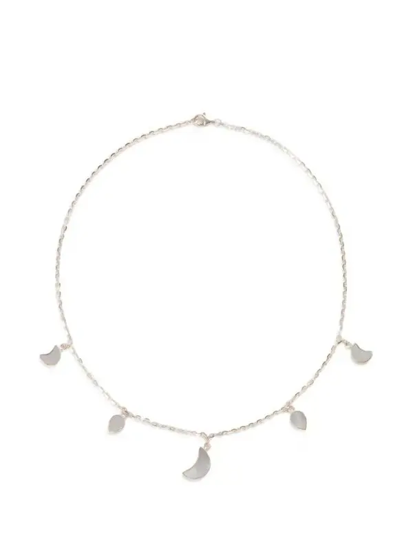 FREYA ROSE Moon-charm Pearl Necklace