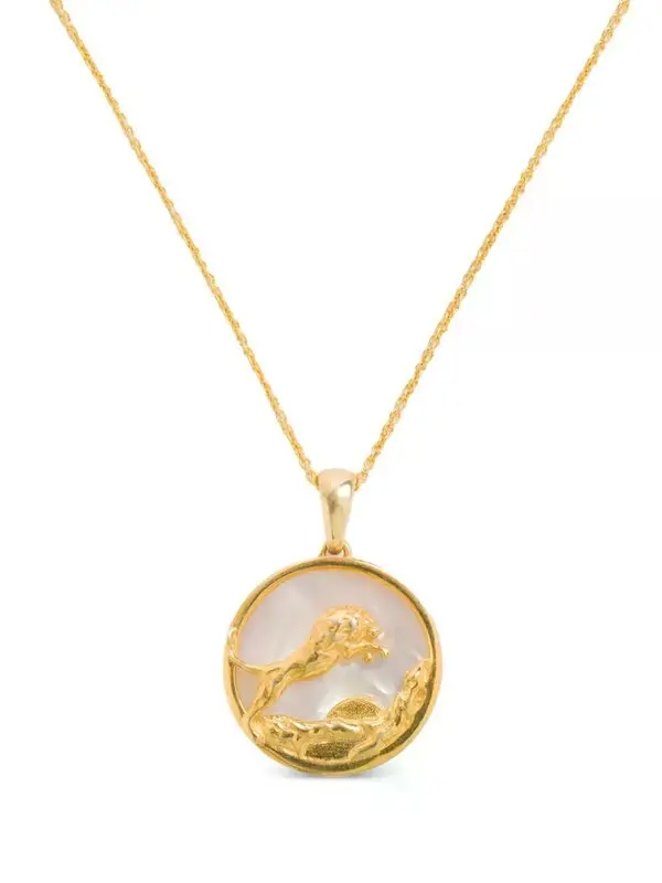 FREYA ROSE Leo Zodiac Pendant Necklace - Gold