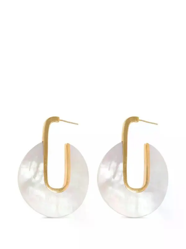 FREYA ROSE Warrioress Round-shape Earrings - White