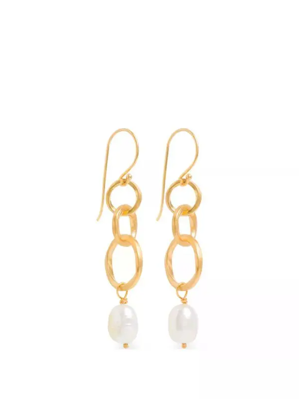 FREYA ROSE Warrioress Chain Drop Earrings - Gold