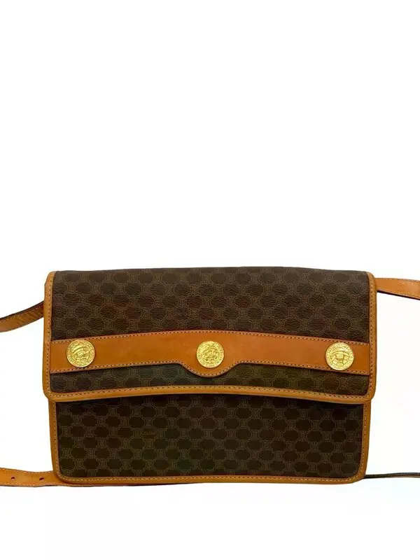 Celine 2010 Macadam Coated Canvas Crossbody Bag