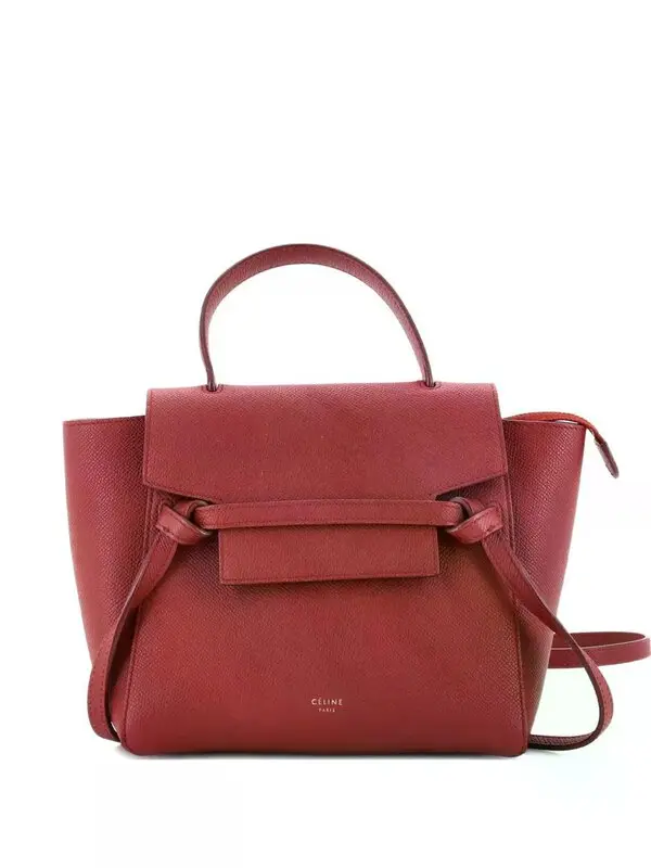 Celine Belt Bag Textured Leather Nano Shoulder Bag