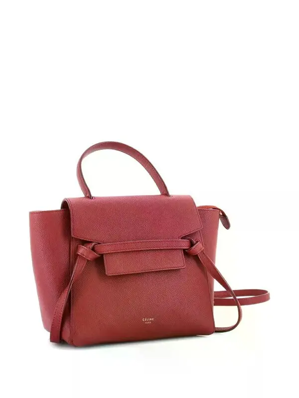 Celine Belt Bag Textured Leather Nano Shoulder Bag